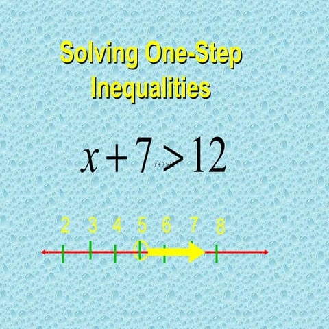 One step inequalities partner review pp | PPTX