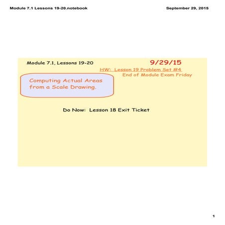 Module 7.1 lessons 19 20 | PDF