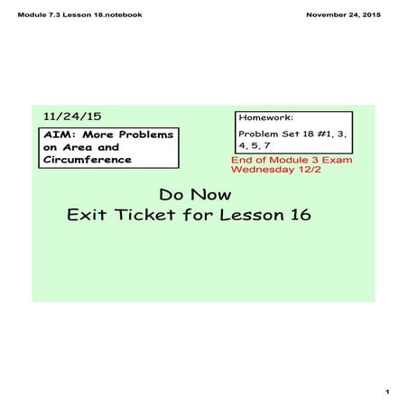 Module 7.3 lesson 18 | PDF