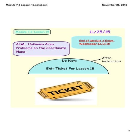 Module 7.3 lesson 19 | PDF