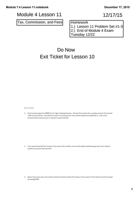 Module 7.4 lesson 3 | PDF