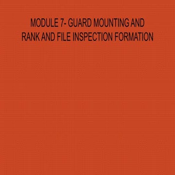 Module 7 guard mounting of security pers | PDF