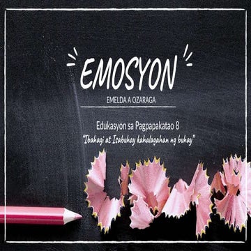 Emosyon esp 8 | PPTX