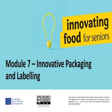 Module 7 Innovative Packaging and Food Labelling.pptx | Healthy Cooking ...