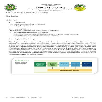 [Module 7] leading | PDF | Resume Writing and Advice | Job Search