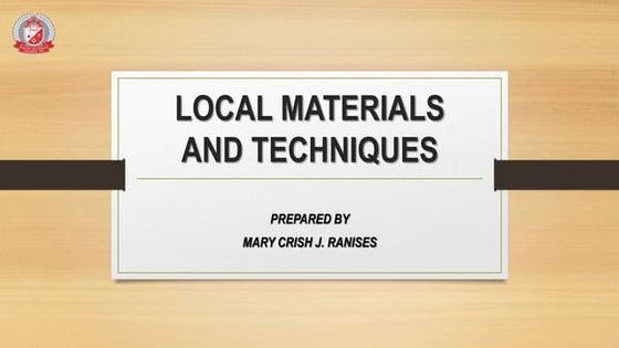 CPAR_Q2_WEEK 1__Local materials used in creating art WITHOUT ANSWER KEY ...