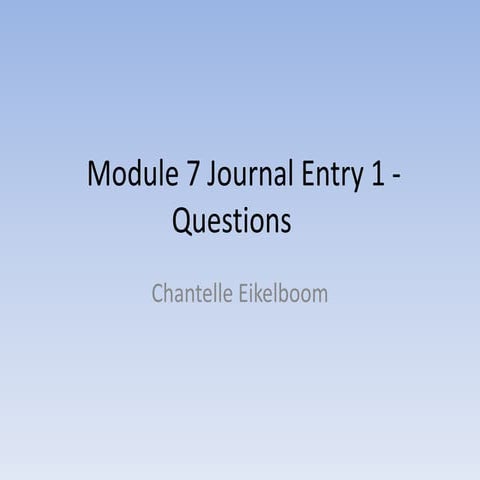 Module 7 questions | PPT