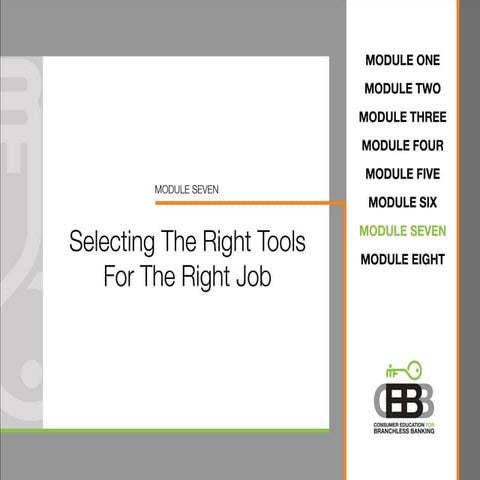 Module 7 selecting the right tools for the right job ppt slideshare | PDF