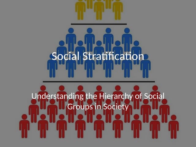 Concept, Characteristics and forms of Stratification (1).pptx | Economy ...