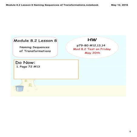 Module 8.2 lesson 8 naming sequences of transformations | PDF | Physics | Science