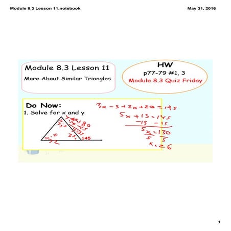 Module 8.3 lesson 11 | PDF