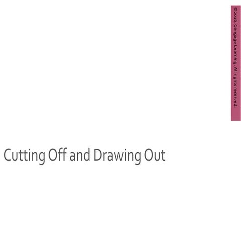 Module 8 cutting off and drawing out | PPTX