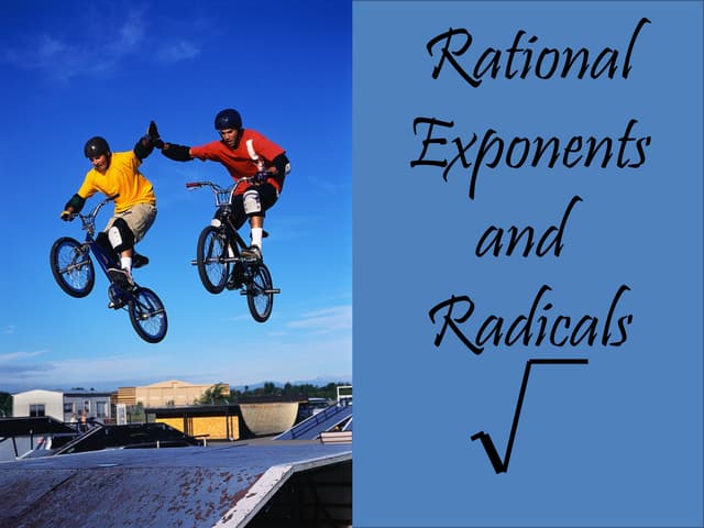 zero, negative and rational exponents | PPTX