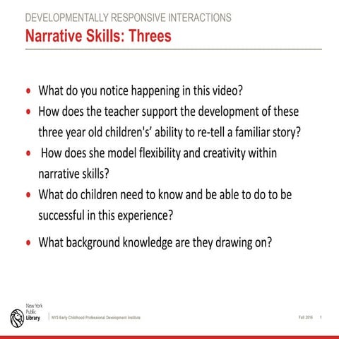 Module a narrative development - twos | PPTX