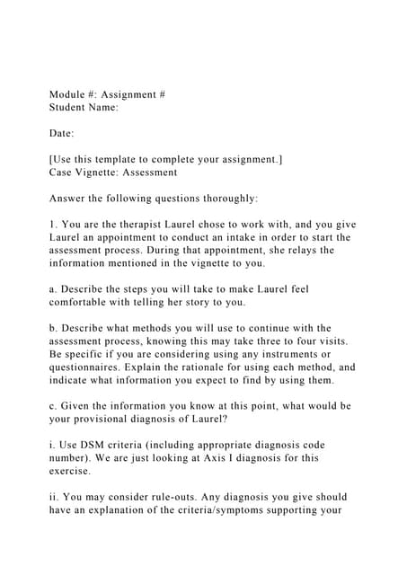 [PDF] Clinical Assessment Workbook: Balancing Strengths and ...