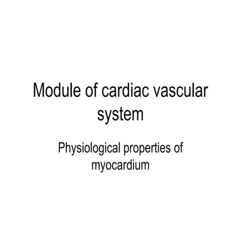 Physiology of heart | PPSX