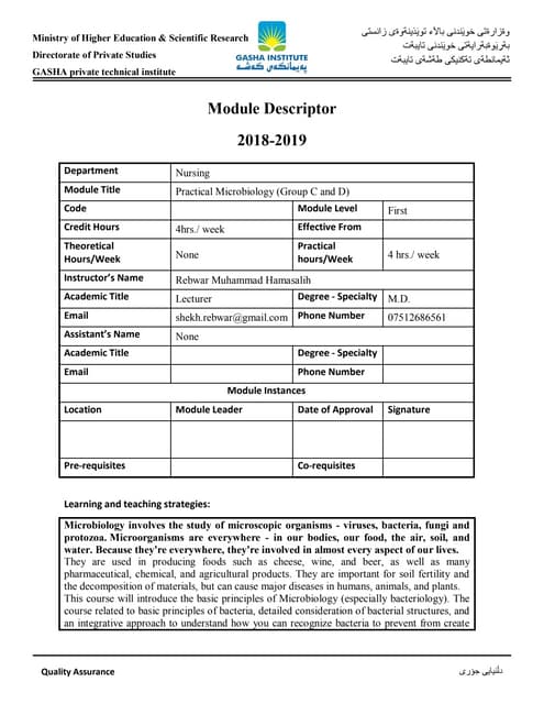 B.Sc Nursing 2d year semester COURSE AND UNIT PLAN MICROBIOLOGY.docx