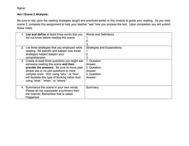 Module 3 lesson 1 completion don quixote art analysis handout | PDF
