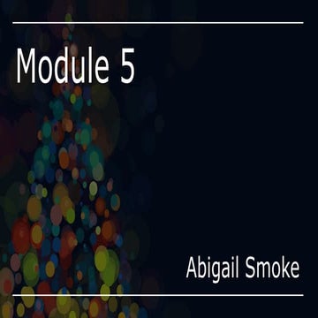 Module Five | PPT