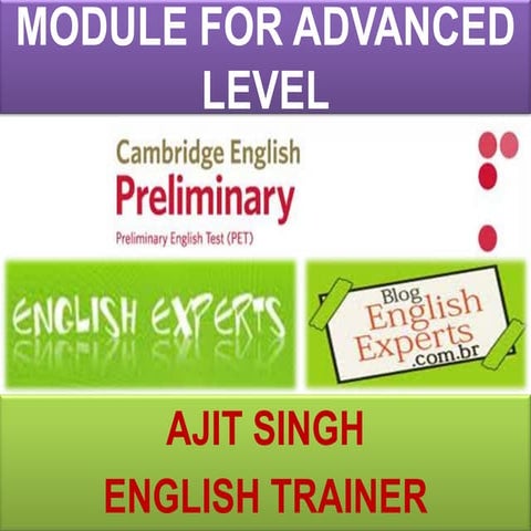 Module for advanced level | PPTX