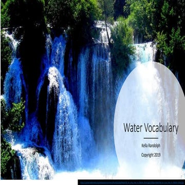 water vocabulary | PPT