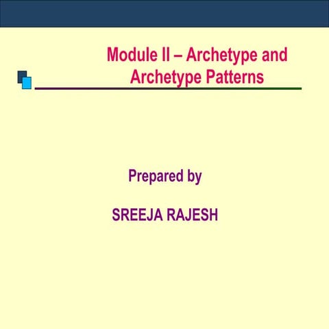 Software Architecture And Project Management Module Ii Archetype
