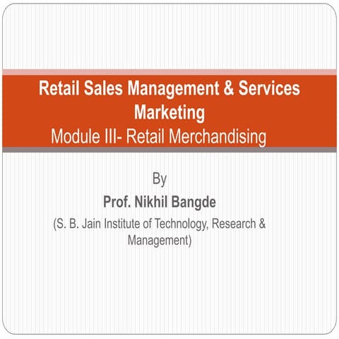 Retail Merchandising | PPTX