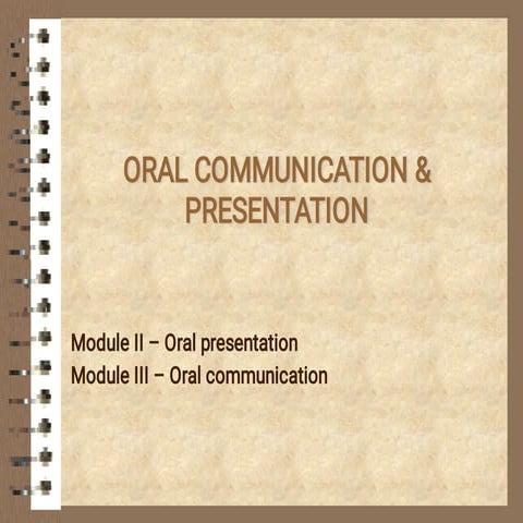 Module II & III Oral presentation.pdf