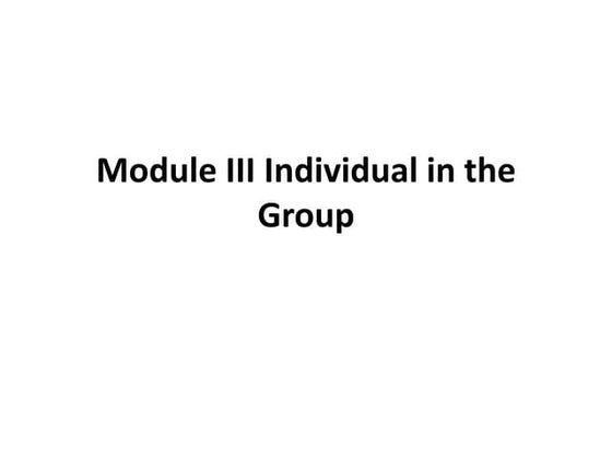 Differences between individual and group | PPTX | Business ...