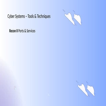 ServicesPorts on systems, identifying open ports | PPTX