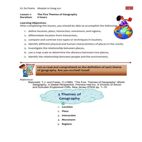 Module in Geog 412:Geography and NAtural Resources of the Phils | PDF