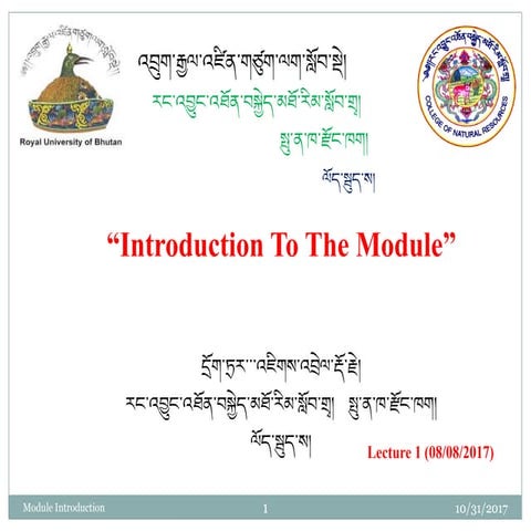 Module introduction vsc203 | PPT
