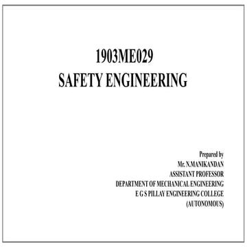 Safety management is the systematic process of identifying and ...