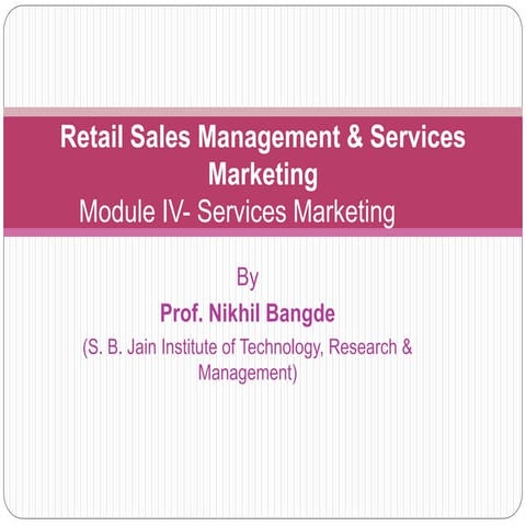 Services Marketing | PPT