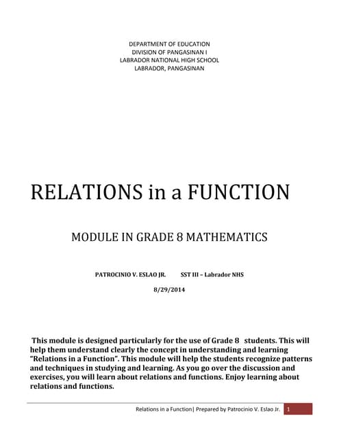 Teacher 1 demonstration cartesian plane 8 | DOCX