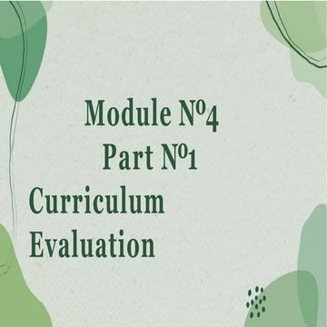 Module Nº4 CURRICULUM EVALUATION.pptx