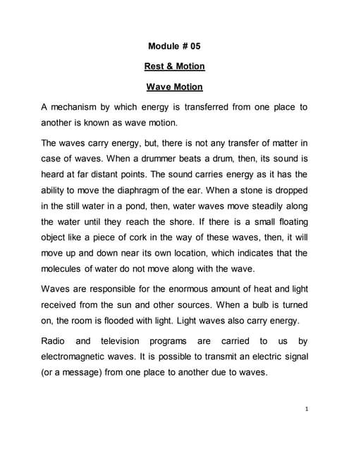 Types of motion | PPTX | Physics | Science