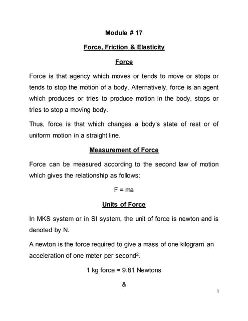 Types of forces | PPT