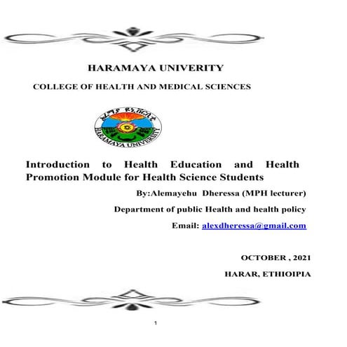 Module of Health Education(2)(1).pdf | Healthcare Industry | Industries