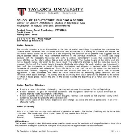 Module outline | PDF