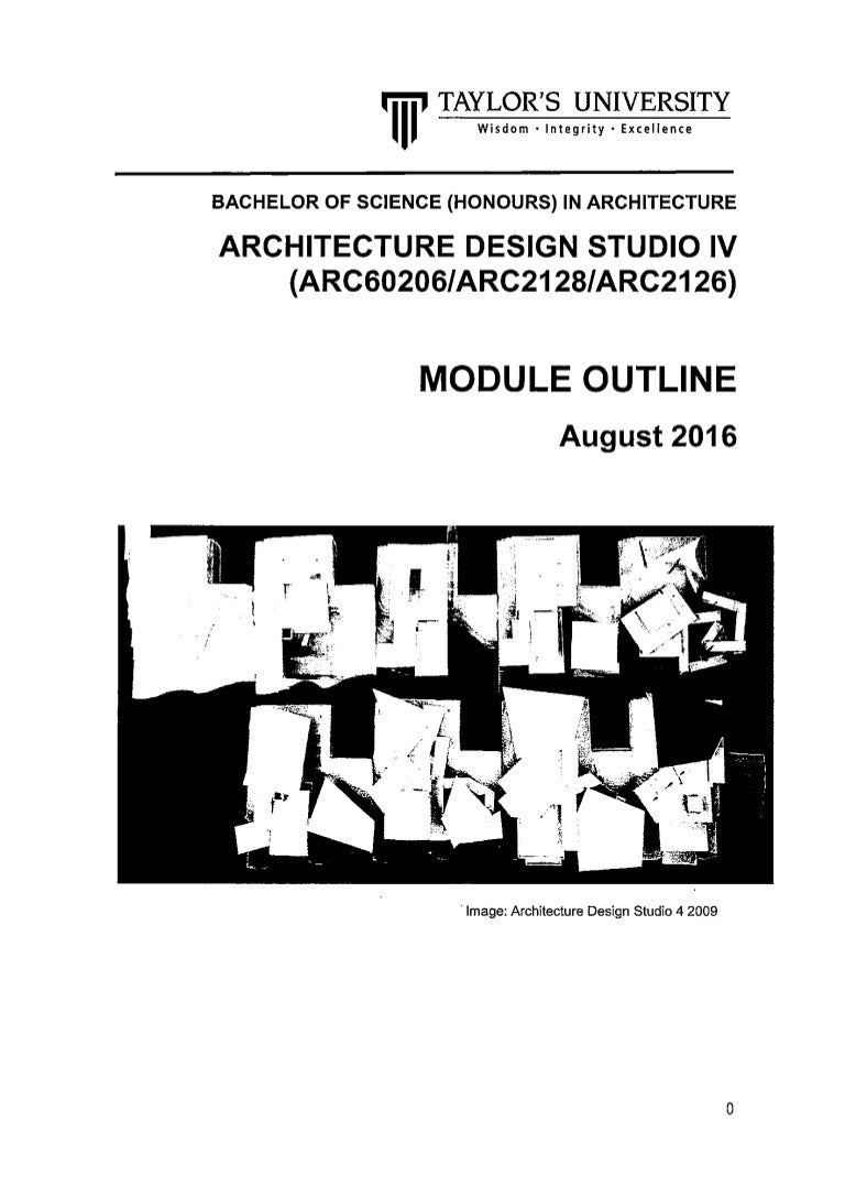 SEM 4 : STUDIO MODULE OUTLINE