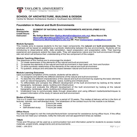 ENBE Module brief | PDF