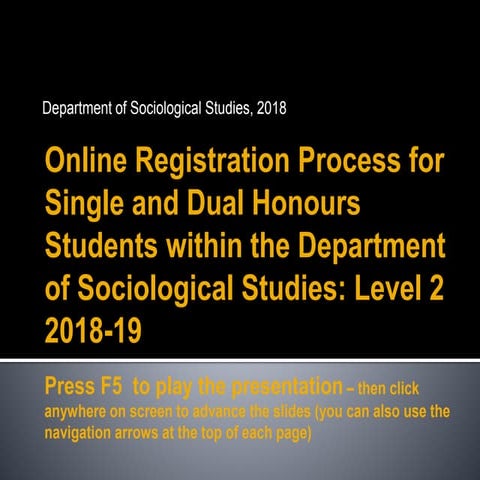 Module presentation l2 2018 | PPT