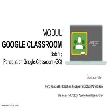 Modul google classroom v1 | PDF