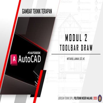 Modul GTT_2-1_Toolbar Draw gambar teknik 2 di autoCad | PPT