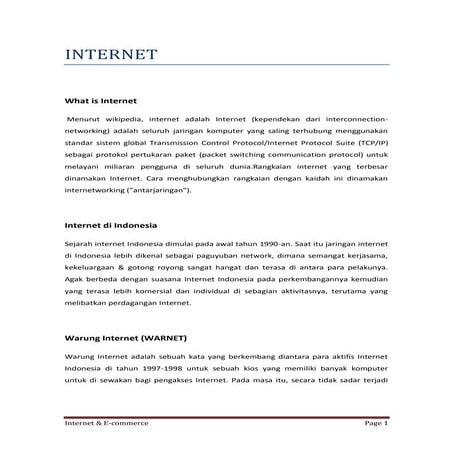 Modul internet & e commerce | PDF