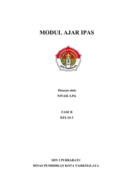 MODUL AJAR TaRL IPAS KELAS 4 PERUBAHAN WUJUD BENDA UKIN.docx