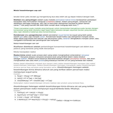 Laporan praktikum kesetimbangan kimia | DOCX