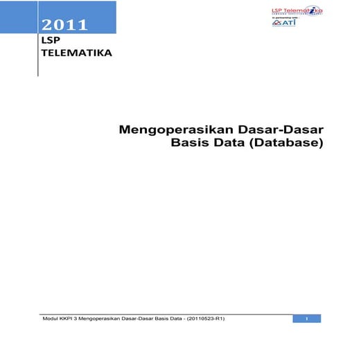 Latihan praktek microsoft access | DOCX