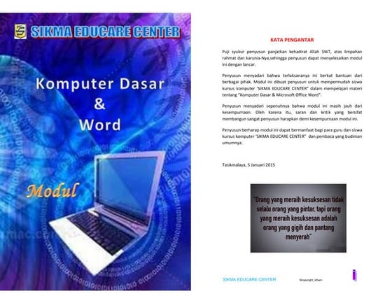 Materi Dasar Microsoft Word | PPTX